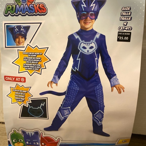 Hasbro | Costumes | Pj Masks Catboy New Glow In The Dark Halloween ...